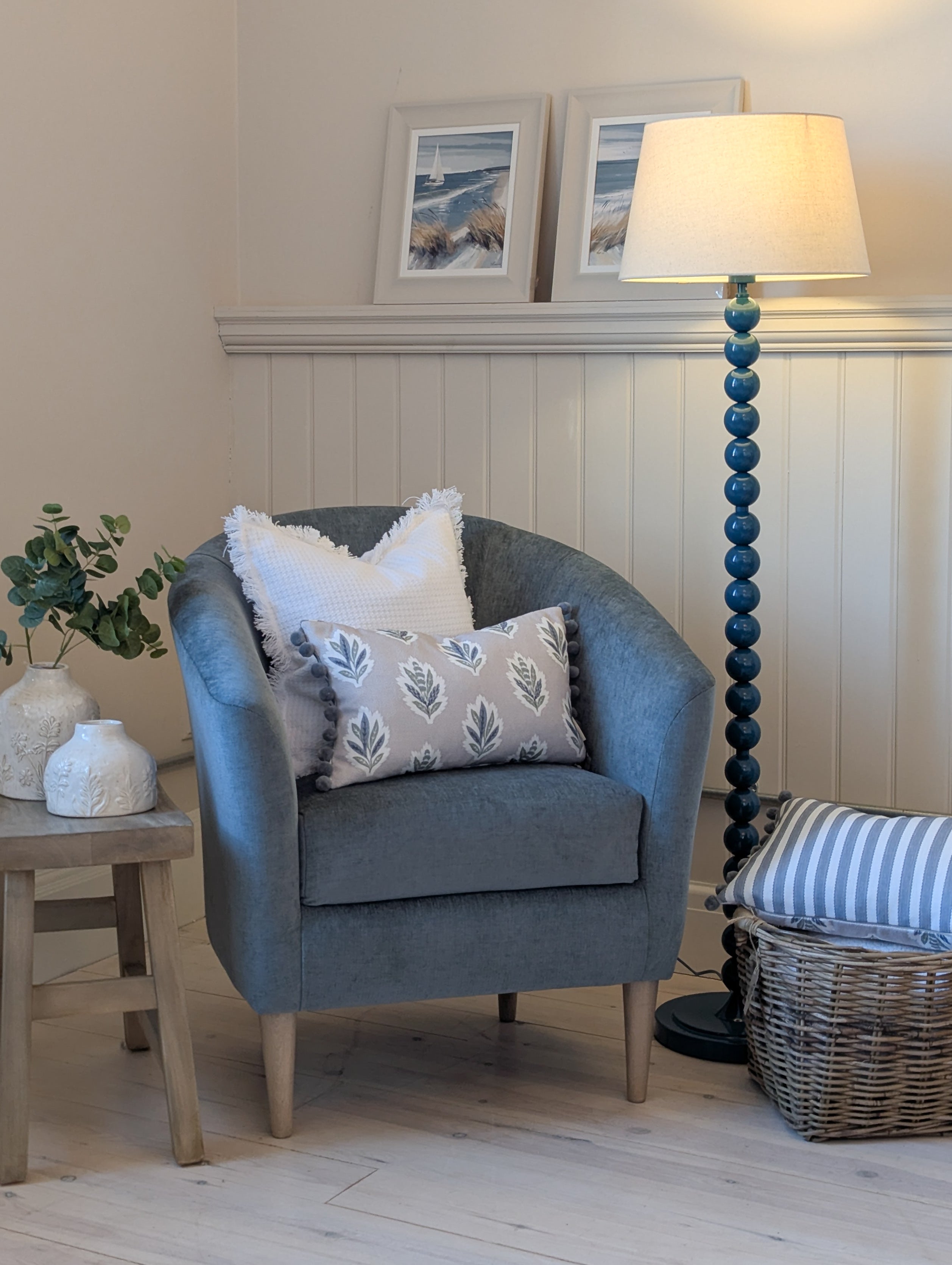 Tubby Tub Chair - Aqua – Homebird Furniture