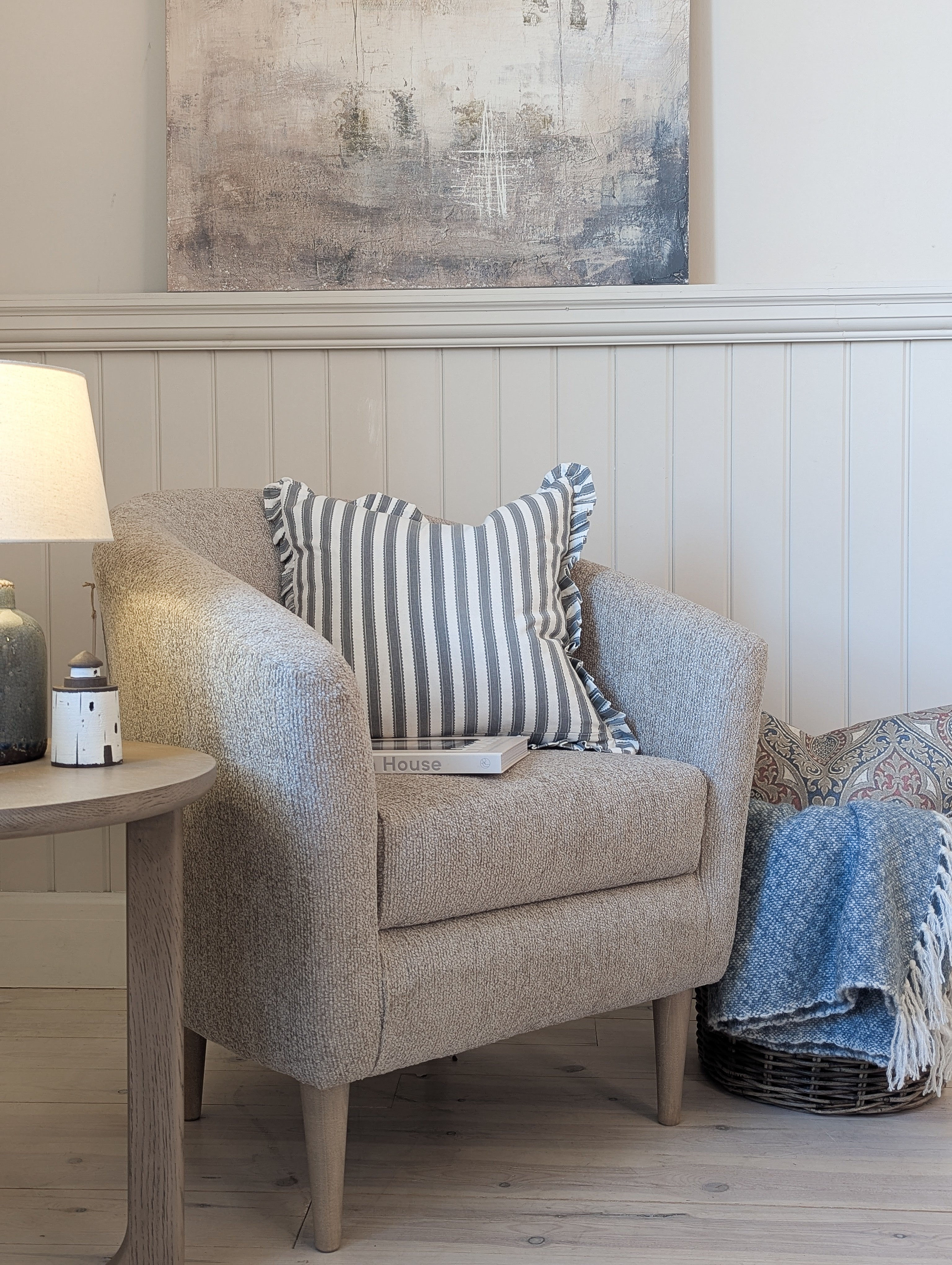 Tubby Tub Chair - Wicker – Homebird Furniture